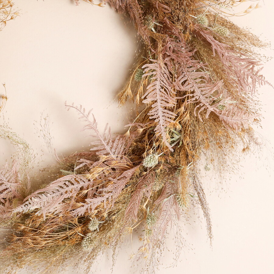Harvest Moon Dried Flower Wreath | The Norfolk Flower Room | Lisa Angel