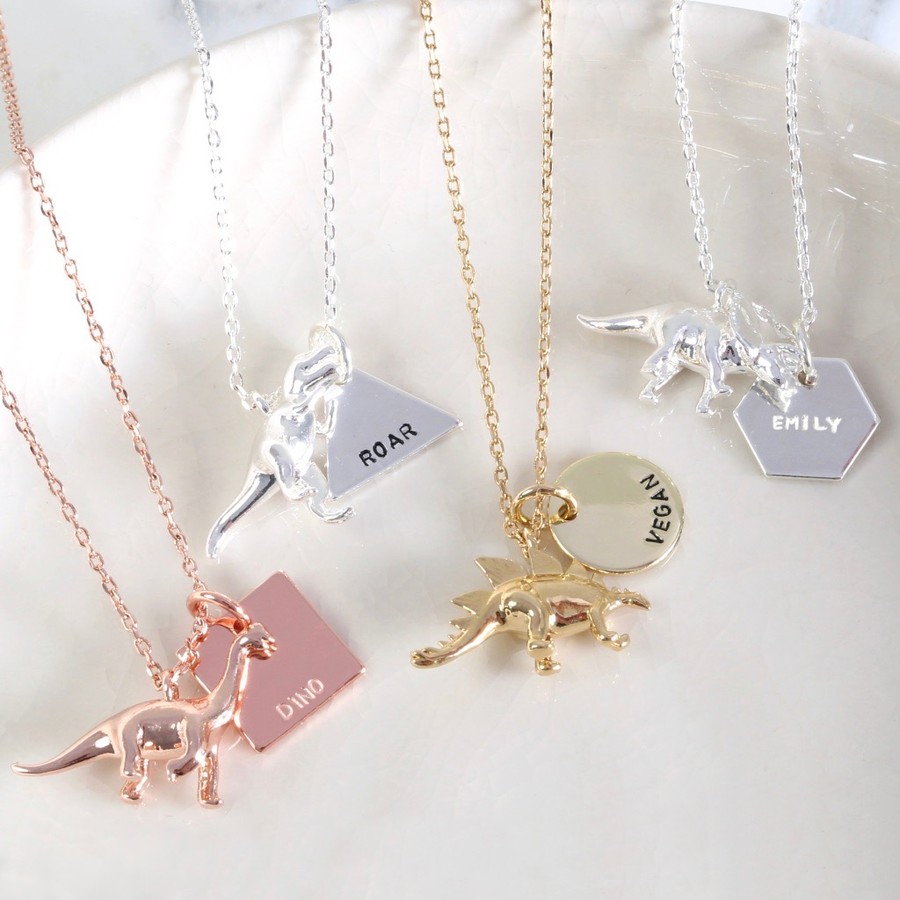 Personalised Dinosaur Necklace | Ladies' Jewellery | Lisa Angel