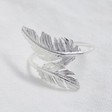 Silver Double Feather Ring | Jewellery | Lisa Angel
