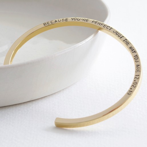 Personalised Polished Bar Bangle | Jewellery | Lisa Angel