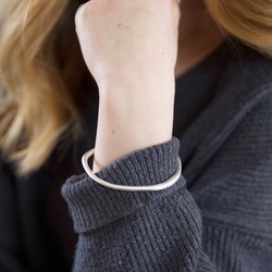 Personalised Organic Shape Bangle | Jewellery | Lisa Angel