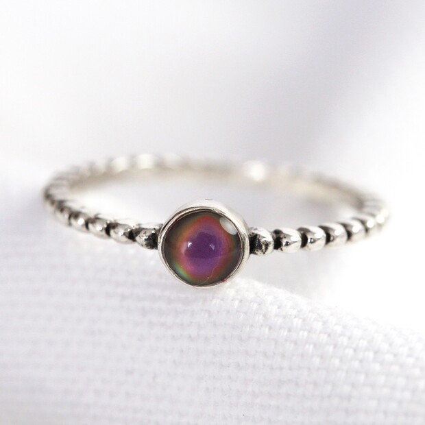 Sterling Silver Mood Stone Ring | Lisa Angel