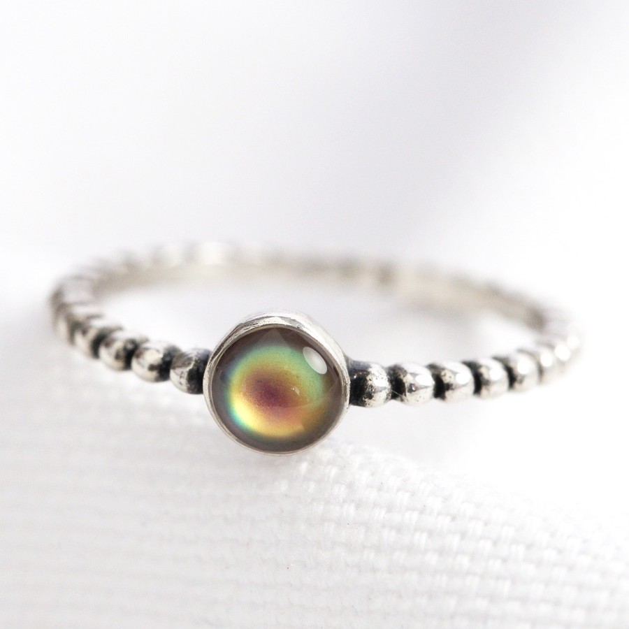 Sterling Silver Mood Stone Ring | Lisa Angel