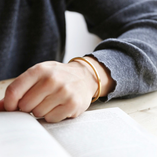 Men's Personalised Brushed Bar Bangle | Jewellery | Lisa Angel