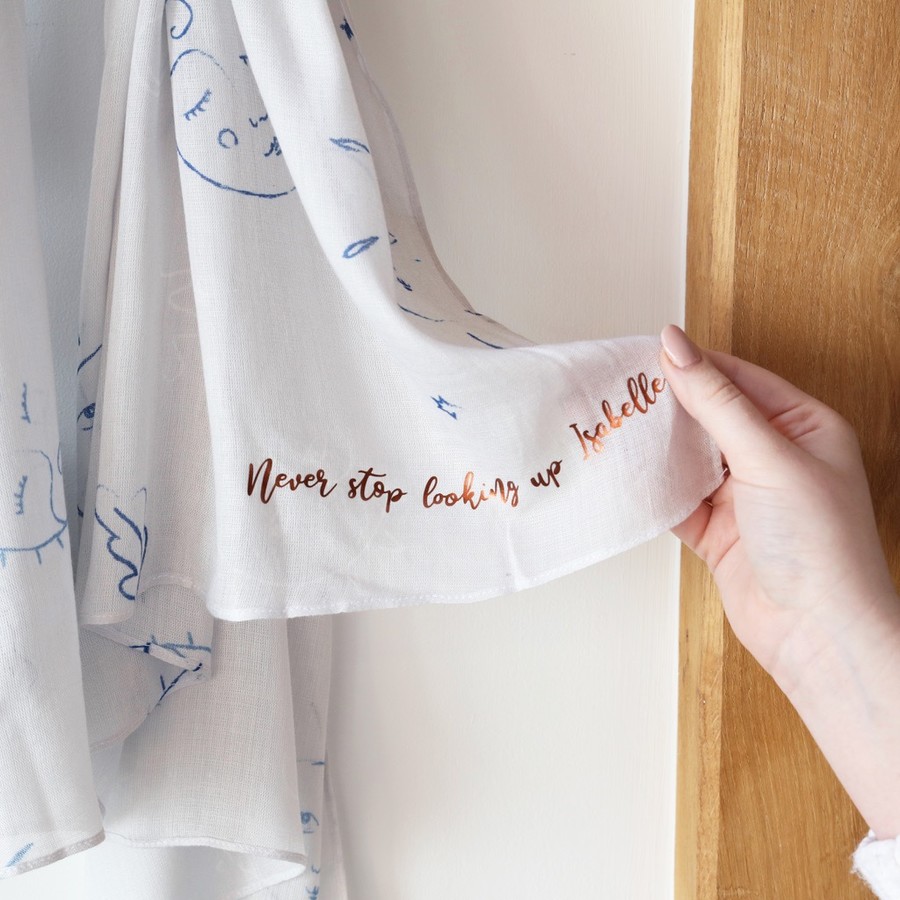 Personalised Sun and Moon Scarf | Scarves | Lisa Angel