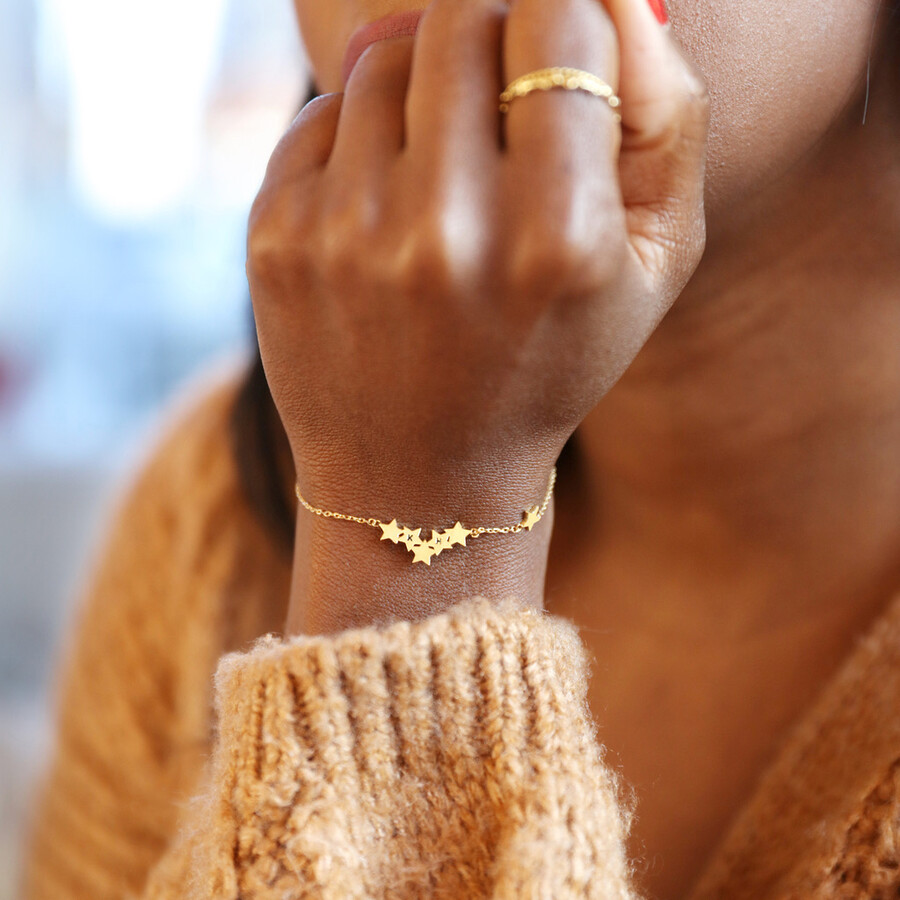 Personalised Star Cluster Charm Bracelet | Lisa Angel