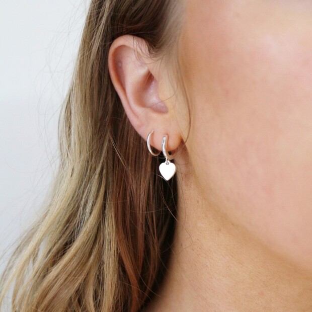 Small Sterling Silver Hoop Earrings | Lisa Angel