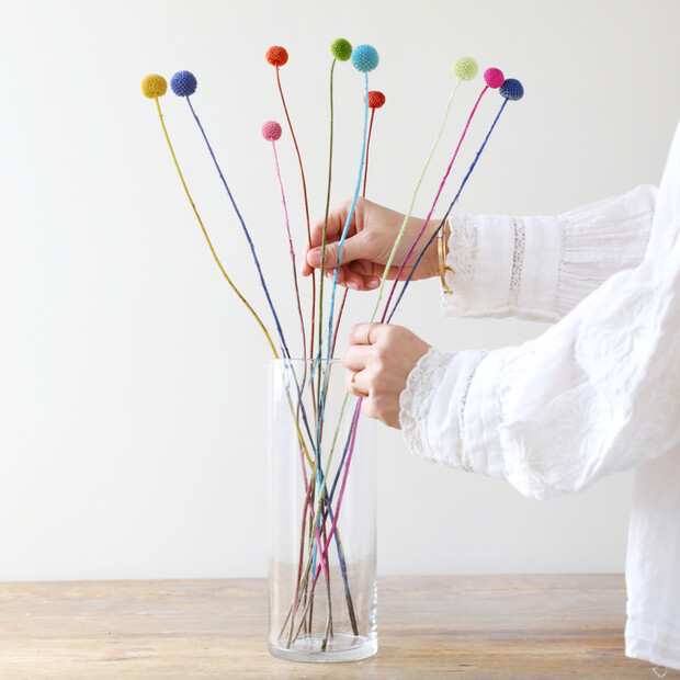 Preserved Rainbow Billy Buttons Craspedia Flowers | Lisa Angel