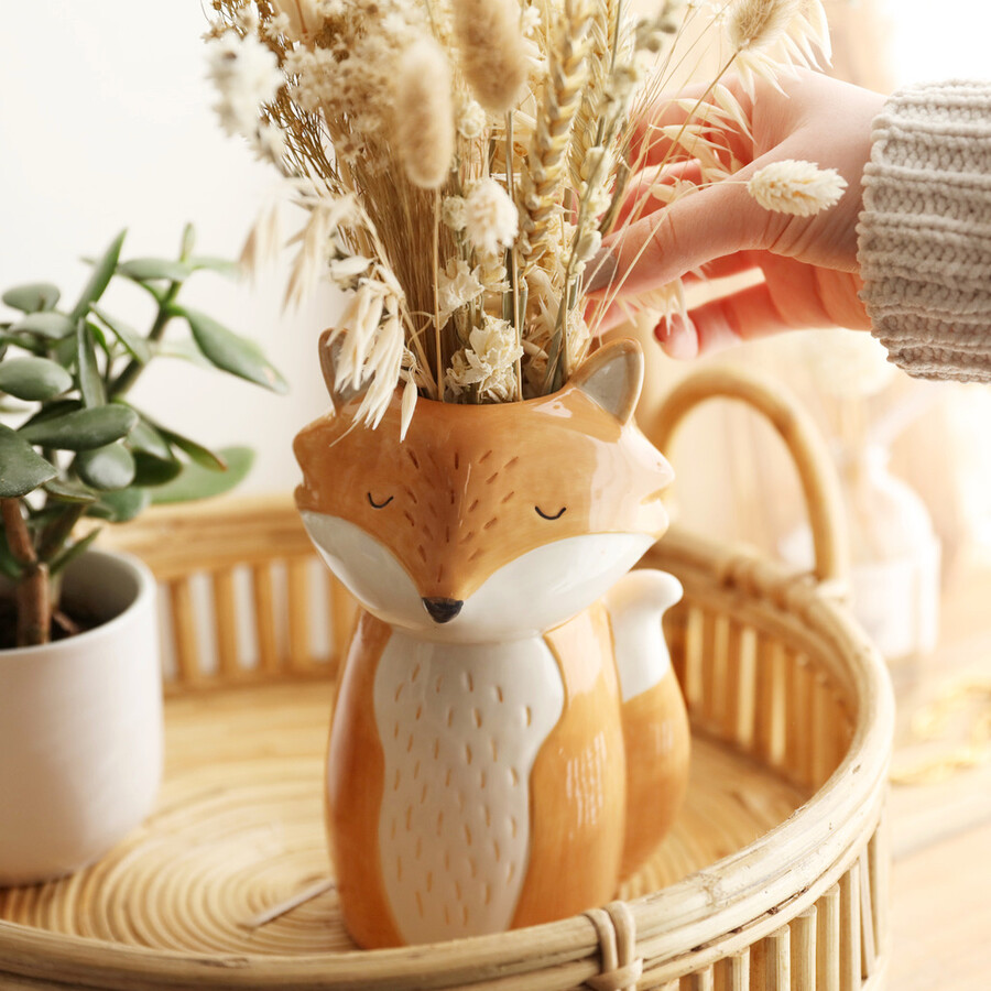 Sass & Belle Finley Fox Vase, H19cm | Lisa Angel