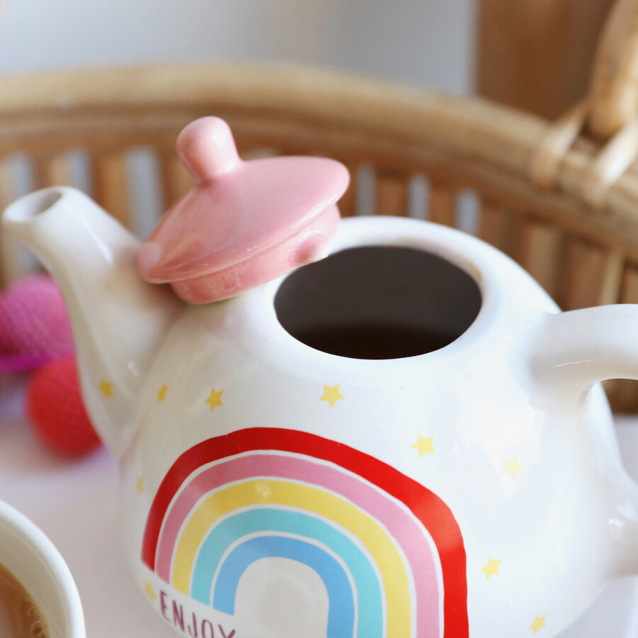 Sass & Belle | Rainbow 'Positivitea' Teapot Set | Lisa Angel
