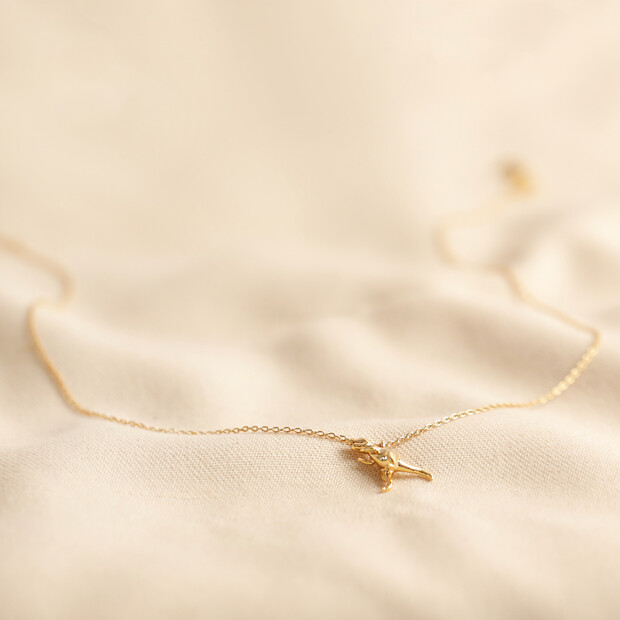 Gold T-Rex Dinosaur Necklace | Jewellery | Lisa Angel