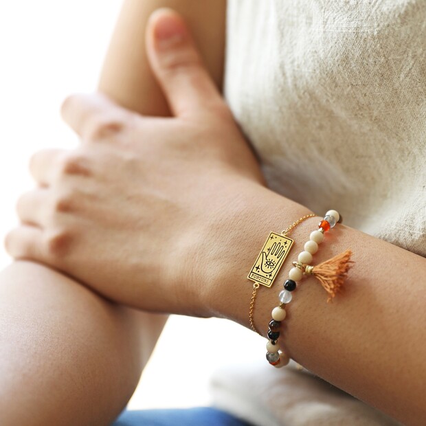 Gold Fortune Tarot Card Bracelet | Lisa Angel