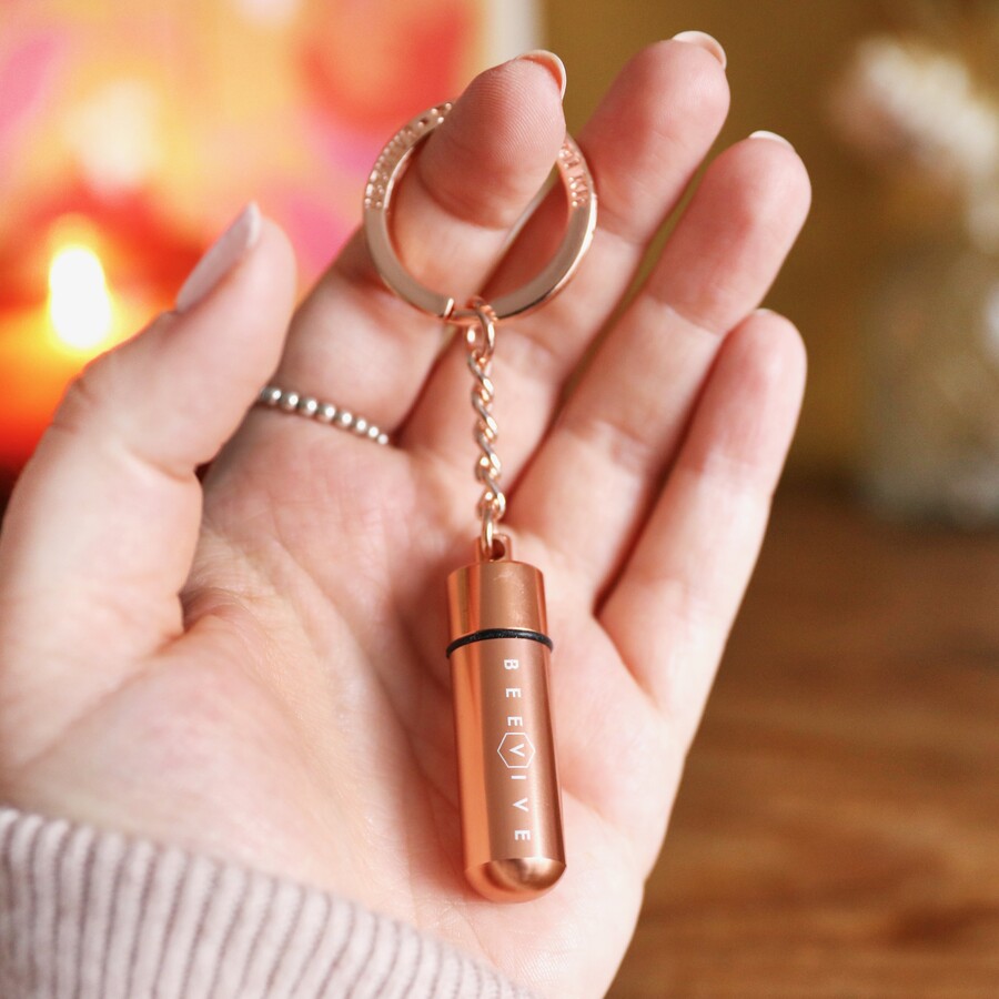 Bee Revival Kit Keyring in Rose Gold | Beevive | Lisa Angel