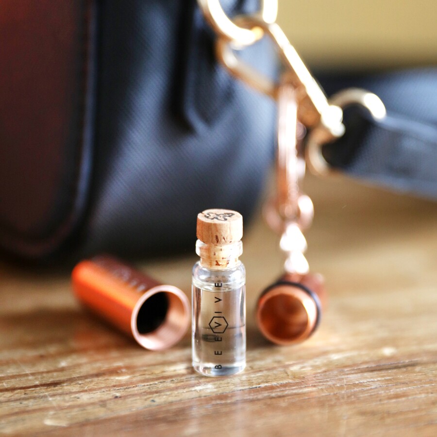 Bee Revival Kit Keyring in Rose Gold | Beevive | Lisa Angel