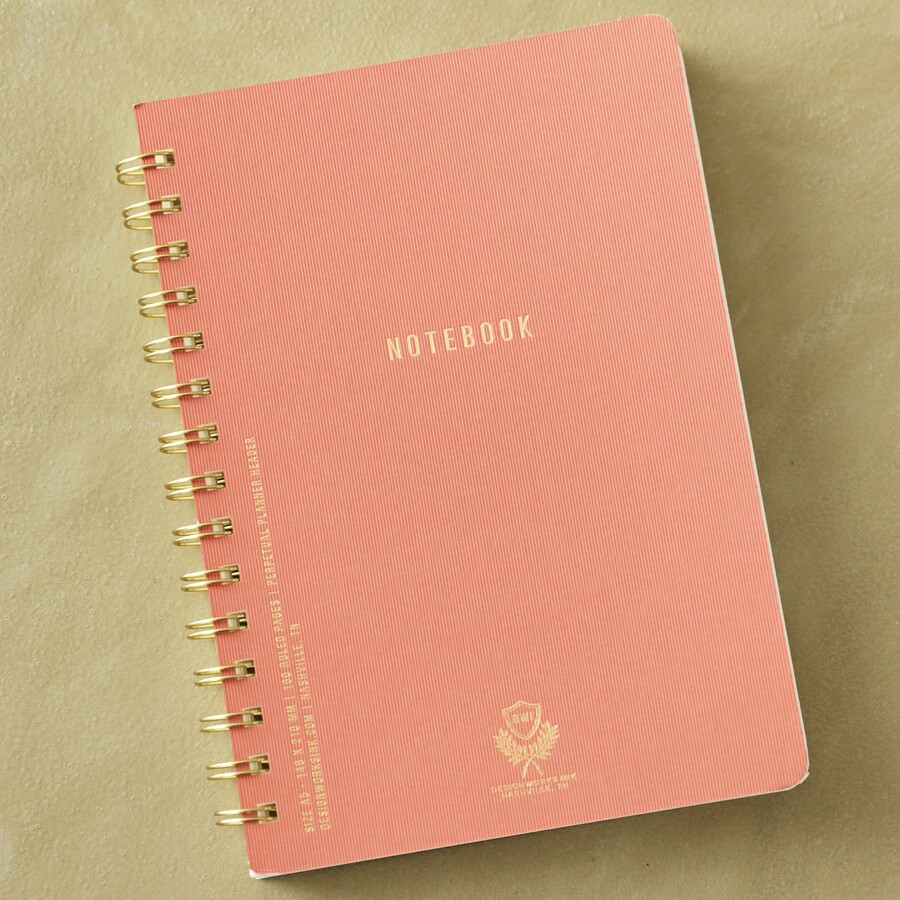 A5 Terracotta Gold Notebook | Designworks Ink | Lisa Angel