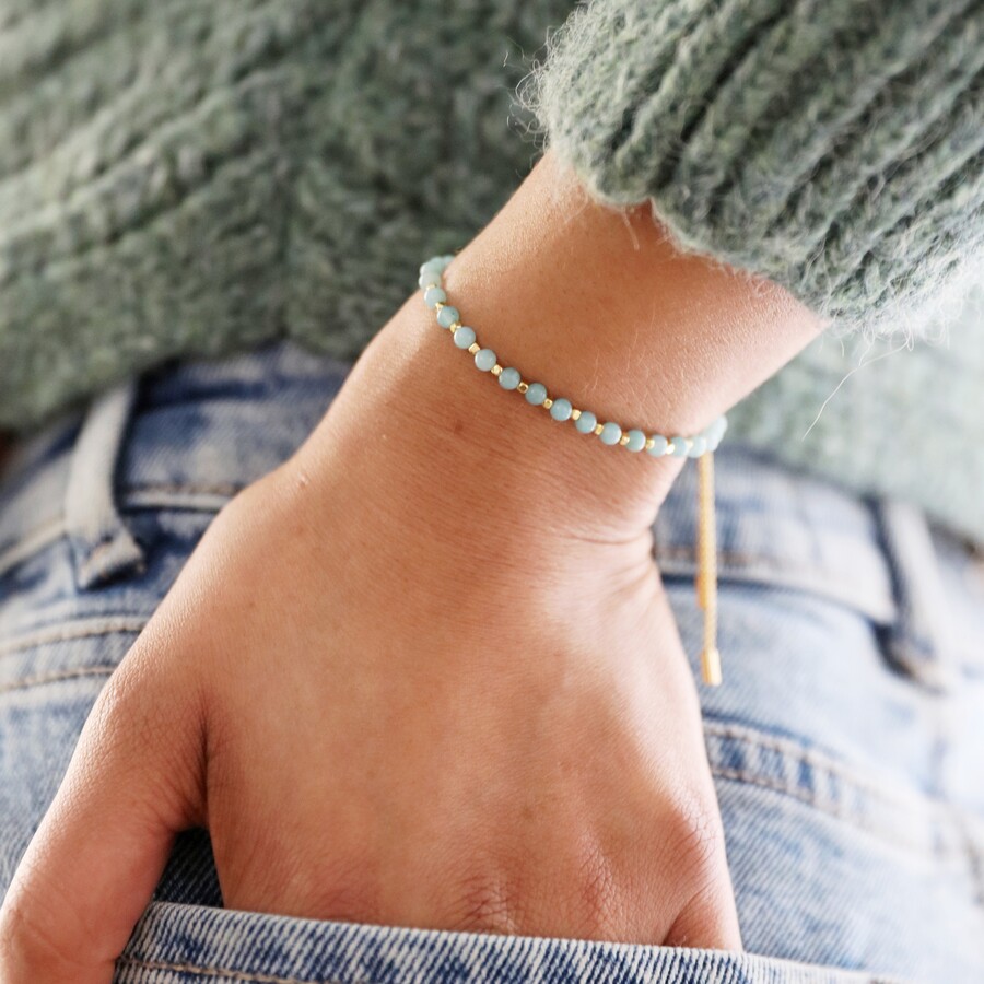 Amazonite Bead Bracelet | Estella Bartlett | Lisa Angel