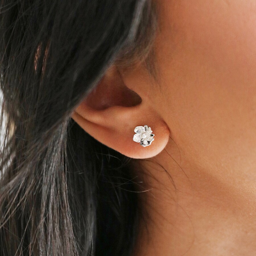 Silver Buttercup Earrings | Estella Bartlett | Lisa Angel