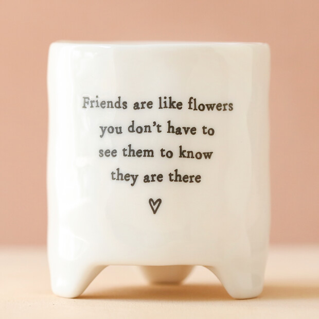 Friends Are Like Flowers Planter | East of India | Lisa Angel
