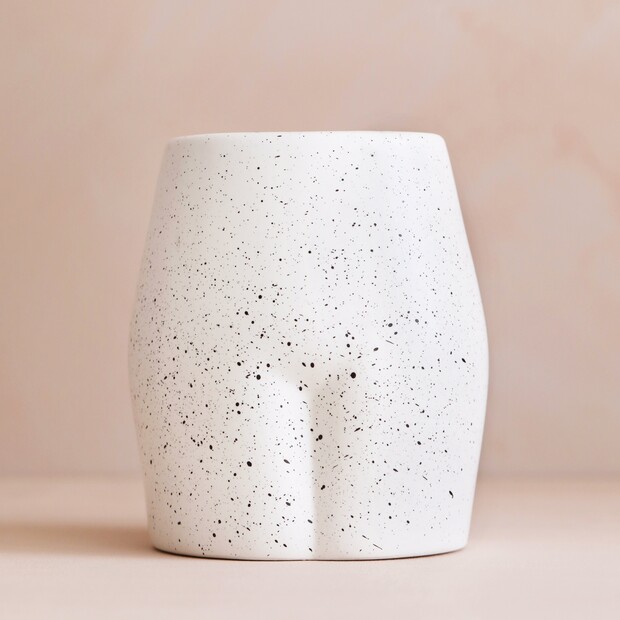Ceramic Speckled Bum Vase | Homeware Accessories | Lisa Angel