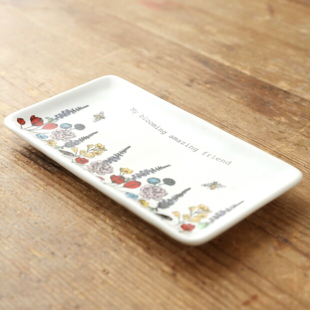 Long Wildflower Amazing Friend Trinket Dish | Lisa Angel
