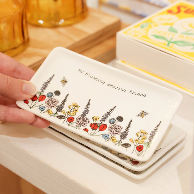 Long Wildflower Amazing Friend Trinket Dish | Lisa Angel