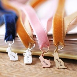 Personalised Charm and Ribbon Bookmark | Lisa Angel