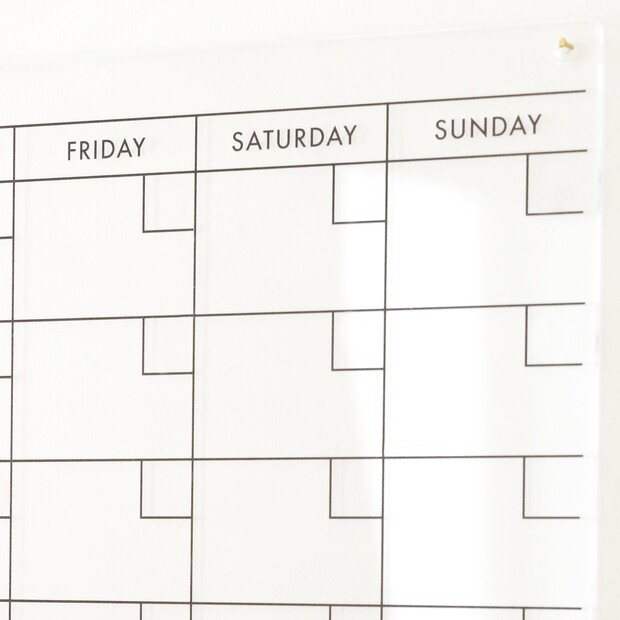 Wipeable Acrylic Wall Planner | Lisa Angel