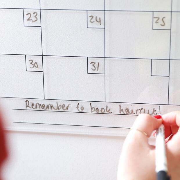 Wipeable Acrylic Wall Planner | Lisa Angel