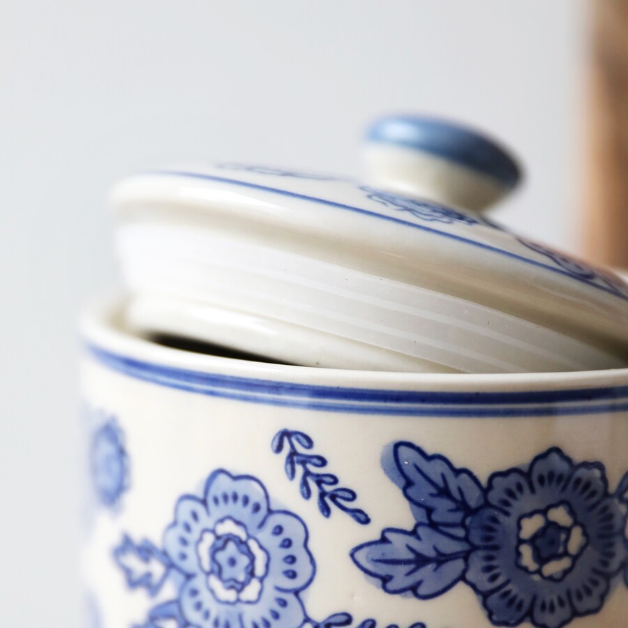 Blue Willow Sugar Storage Jar | Sass & Belle | Lisa Angel