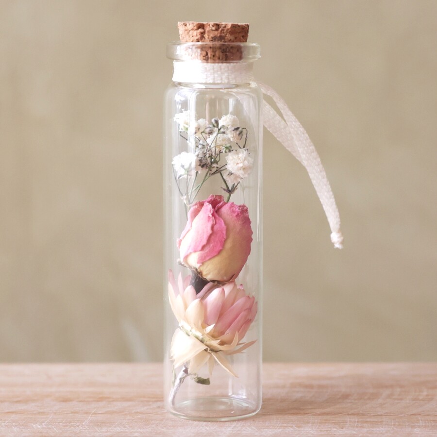 Small Dried Flower Glass Bottle | Lisa Angel