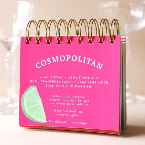 Cocktail Recipe Desktop Flip Chart | Lisa Angel