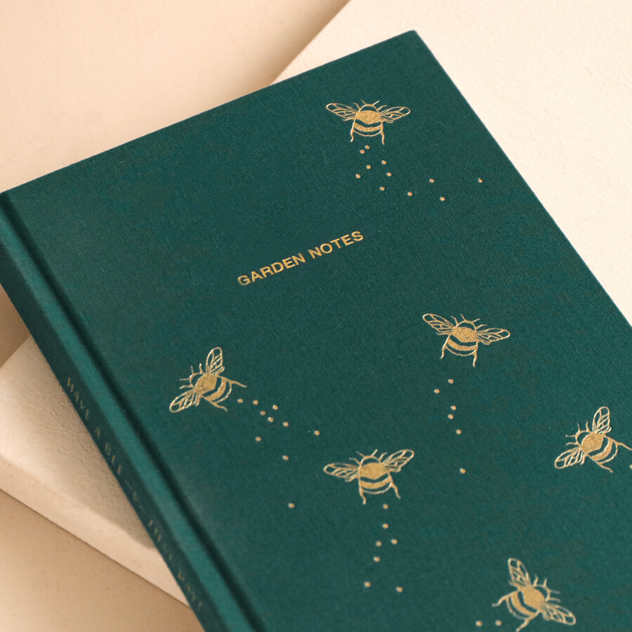 Personalised Bee Fabric Notebook | Stationery | Lisa Angel