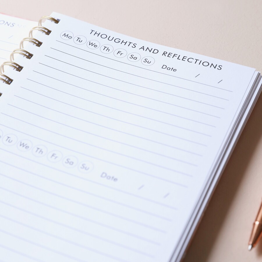 Pink Floral Positivity Planner | Lisa Angel