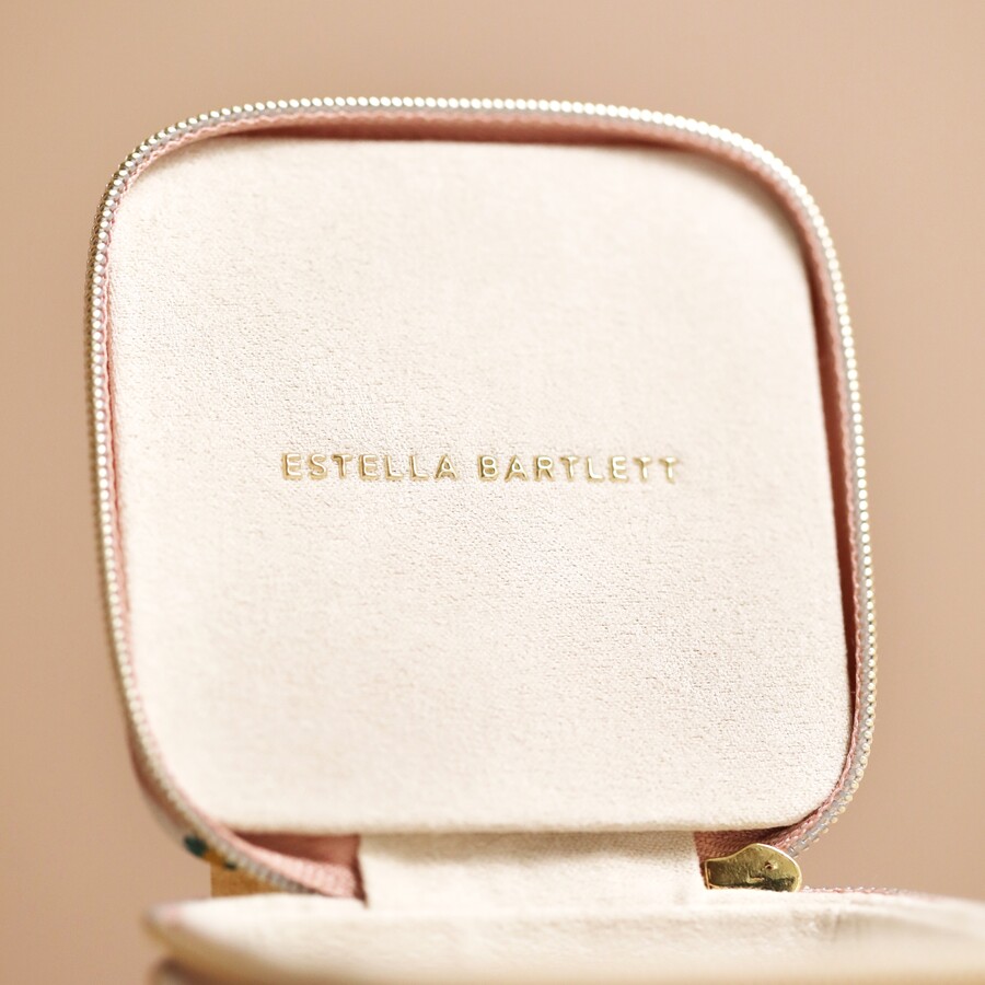 Mini Square Cream Jewellery Case | Estella Bartlett | Lisa Angel