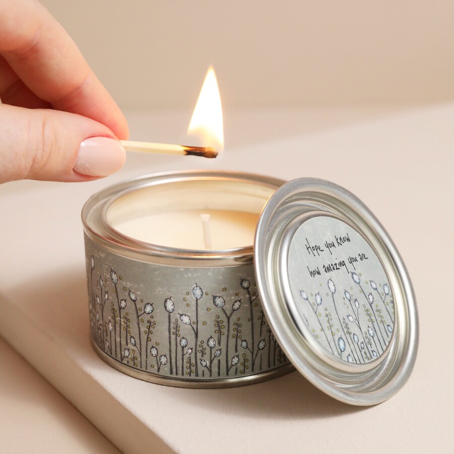 You Are Amazing Scented Tin Candle | East of India | Lisa Angel