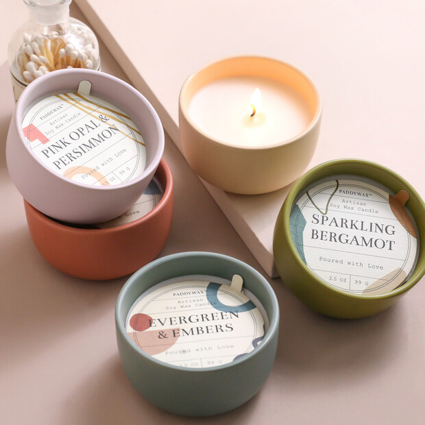 Amber and Smoke Scented Candle | Homeware | Paddywax | Lisa Angel