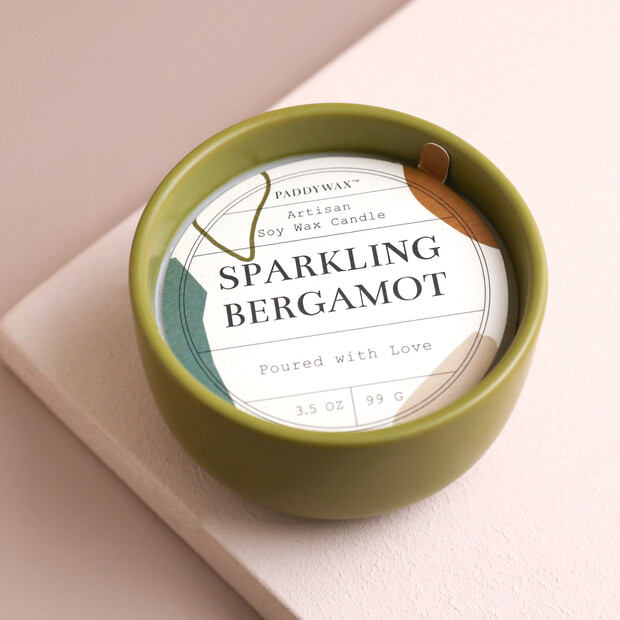 Sparkling Bergamot Scented Candle | Paddywax | Lisa Angel
