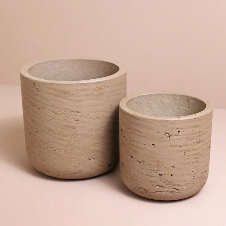 Set of 2 Warm Stone Stratton Planter | Garden Trading | Lisa Angel