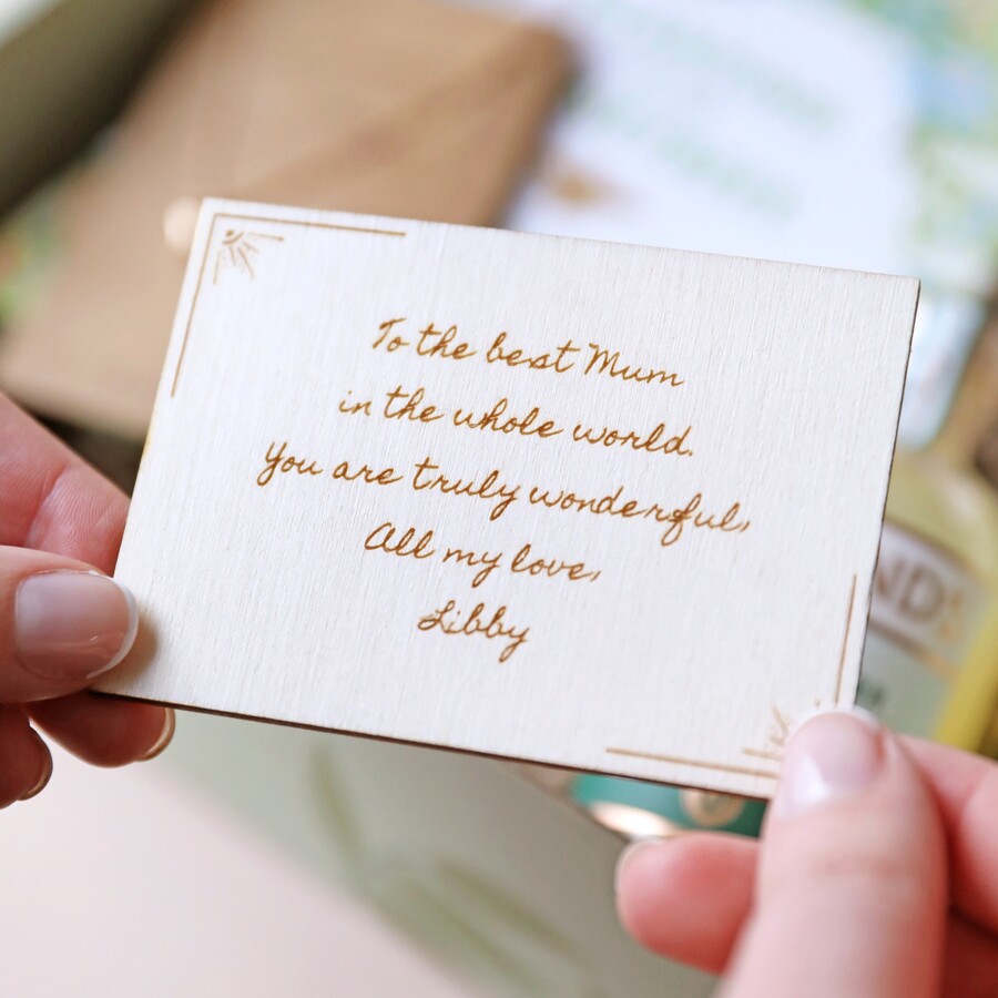 Personalised Message Wooden Token | Lisa Angel