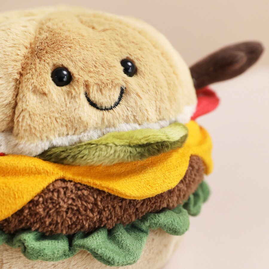 Amuseables Burger Soft Toy | Jellycat | Lisa Angel