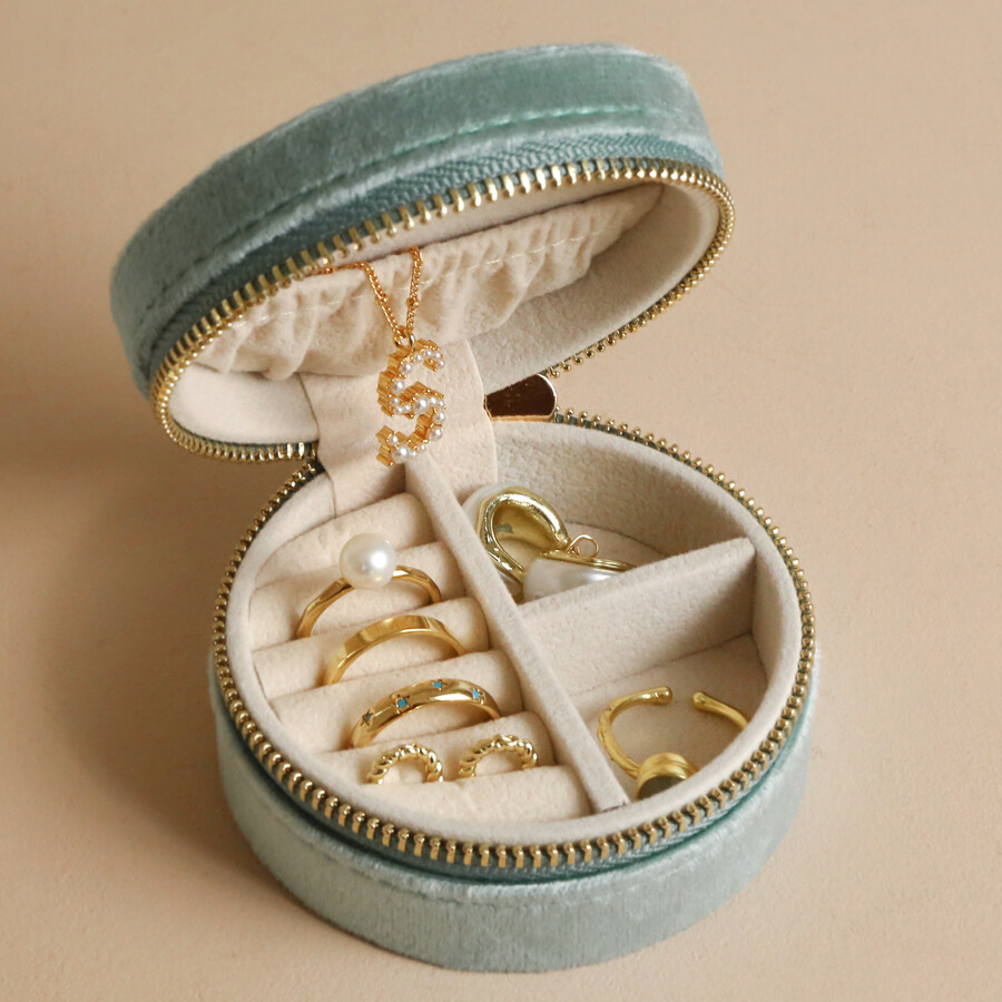 Personalised Constellation Round Jewellery Case | Lisa Angel