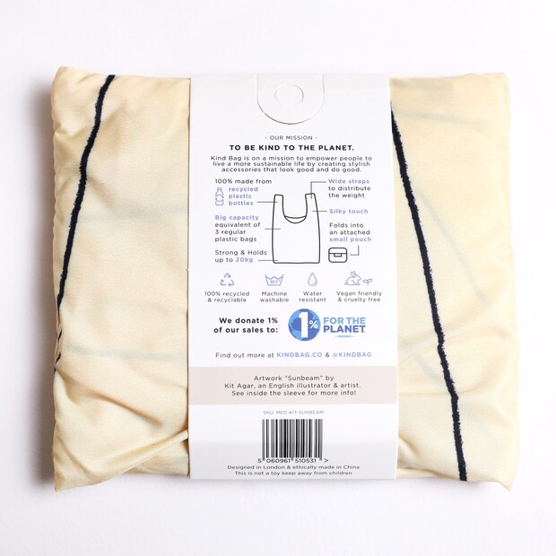 Sunbeam Reusable Shopping Bag | Kind Bag | Lisa Angel