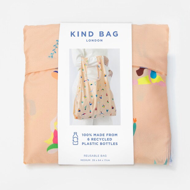 Yoga Print Reusable Shopping Bag | Kind Bag | Lisa Angel