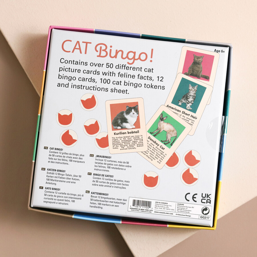 Cat Bingo Game | Homeware | Activities & Games | Lisa Angel