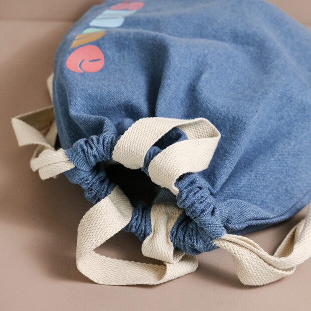 Personalised Rainbow Name Drawstring Bag | Lisa Angel