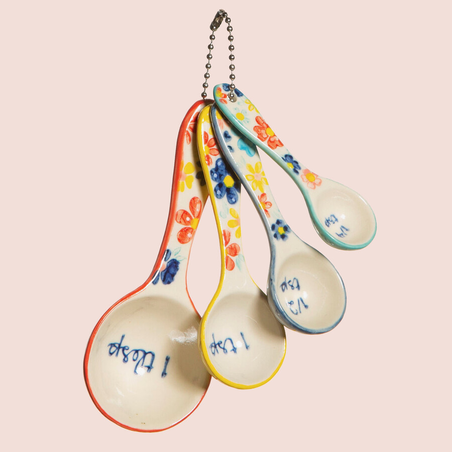 Floral Measuring Spoons | Kitchen | Sass & Belle | Lisa Angel