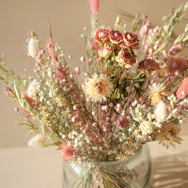 Luxury Vintage Pink Dried Flower Bouquet | Lisa Angel