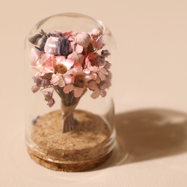 Mini Dried Flower Glass Dome | Lisa Angel