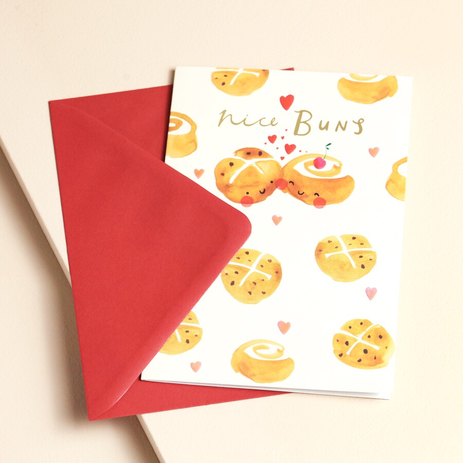 Nice Buns Valentine's Day Card | Greetings Cards | Lisa Angel