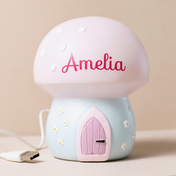 Personalised Fairy Toadstool LED Night Light | Lisa Angel